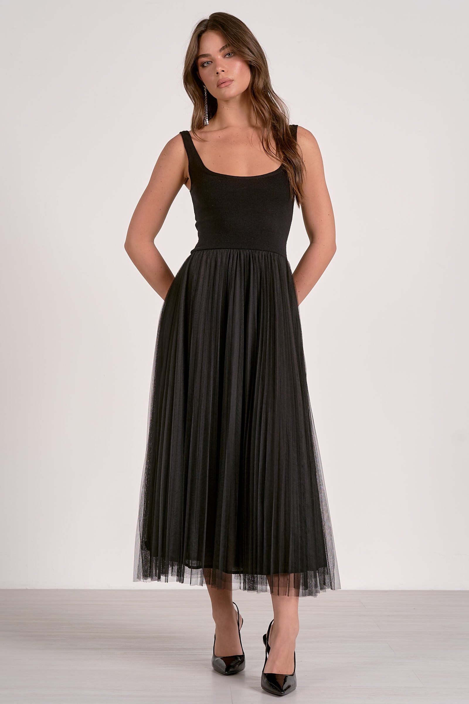 TANK MAXI TULLE SKIRT DRESS – M.Fredric